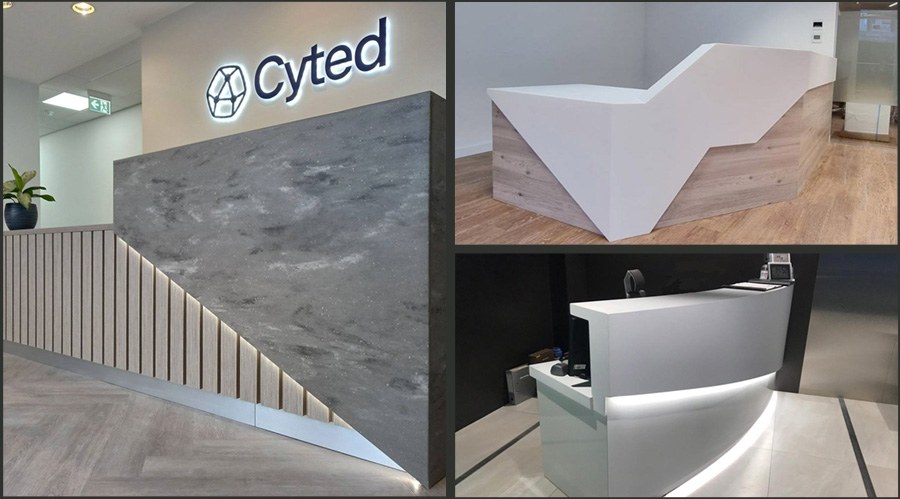 Corian Reception Desks - Solid Surface Desks - Nokk